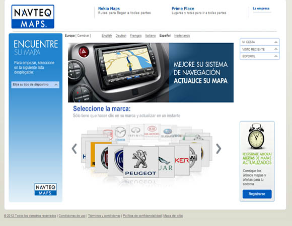 Navteq Maps Tienda Online de Mapas GPS para el Coche